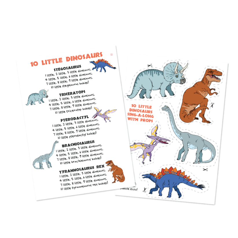 10 Little Dinosaurs Download – TeacherTalk