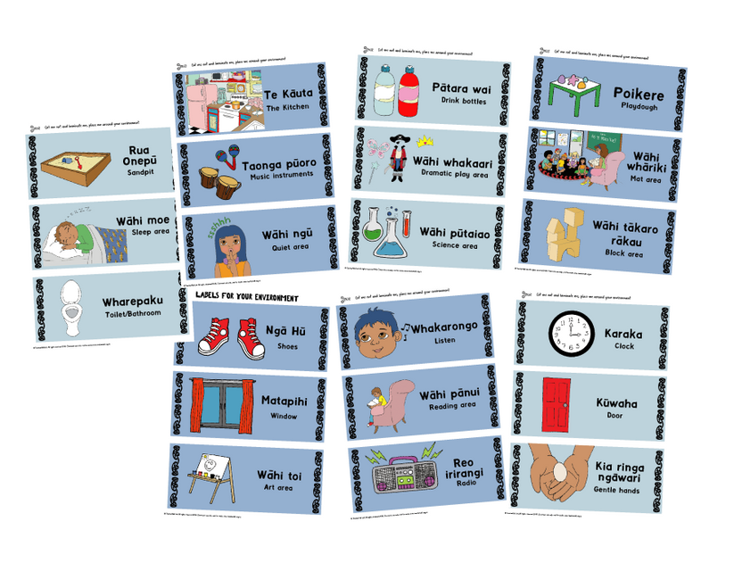 Labels for Your Environment Te Reo Māori - Download – TeacherTalk