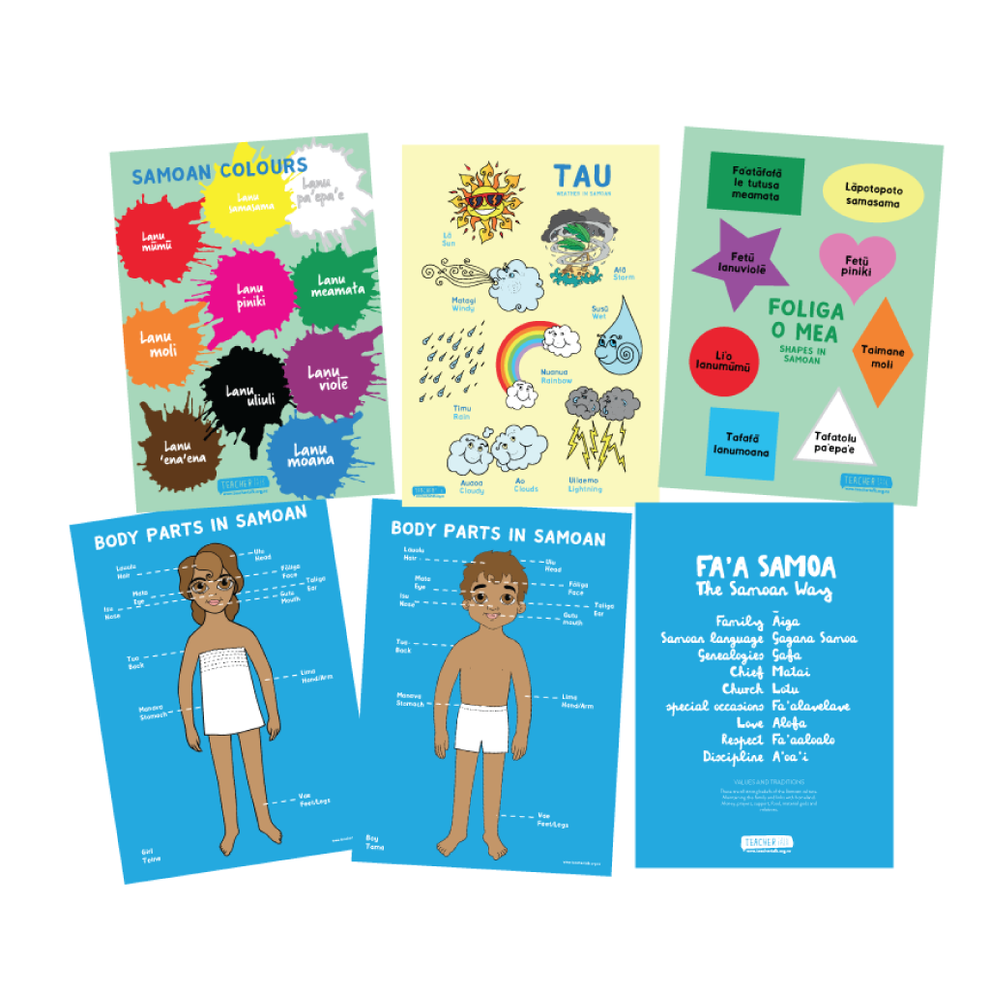 Samoan A3 Poster Set - Download – TeacherTalk