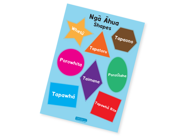 Ngā Āhua - Shapes Poster A3 – TeacherTalk