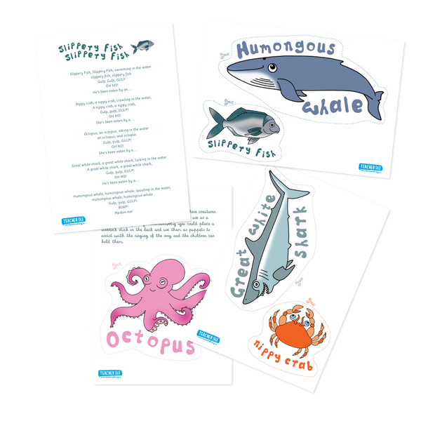 Slippery Fish Song Puppets - Download – TeacherTalk